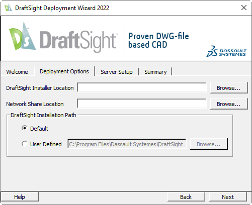 Sneller DraftSight Enterprise uitrollen met Deployment Wizard
